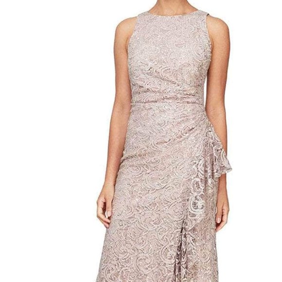 Alex Evenings | Dresses | Nwt Alex Evenings 8222434 Nylon Evening Dress ...